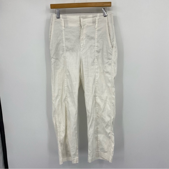 Level 99 | Pants & Jumpsuits | Level 99 White Linen Pants 27 | Poshmark